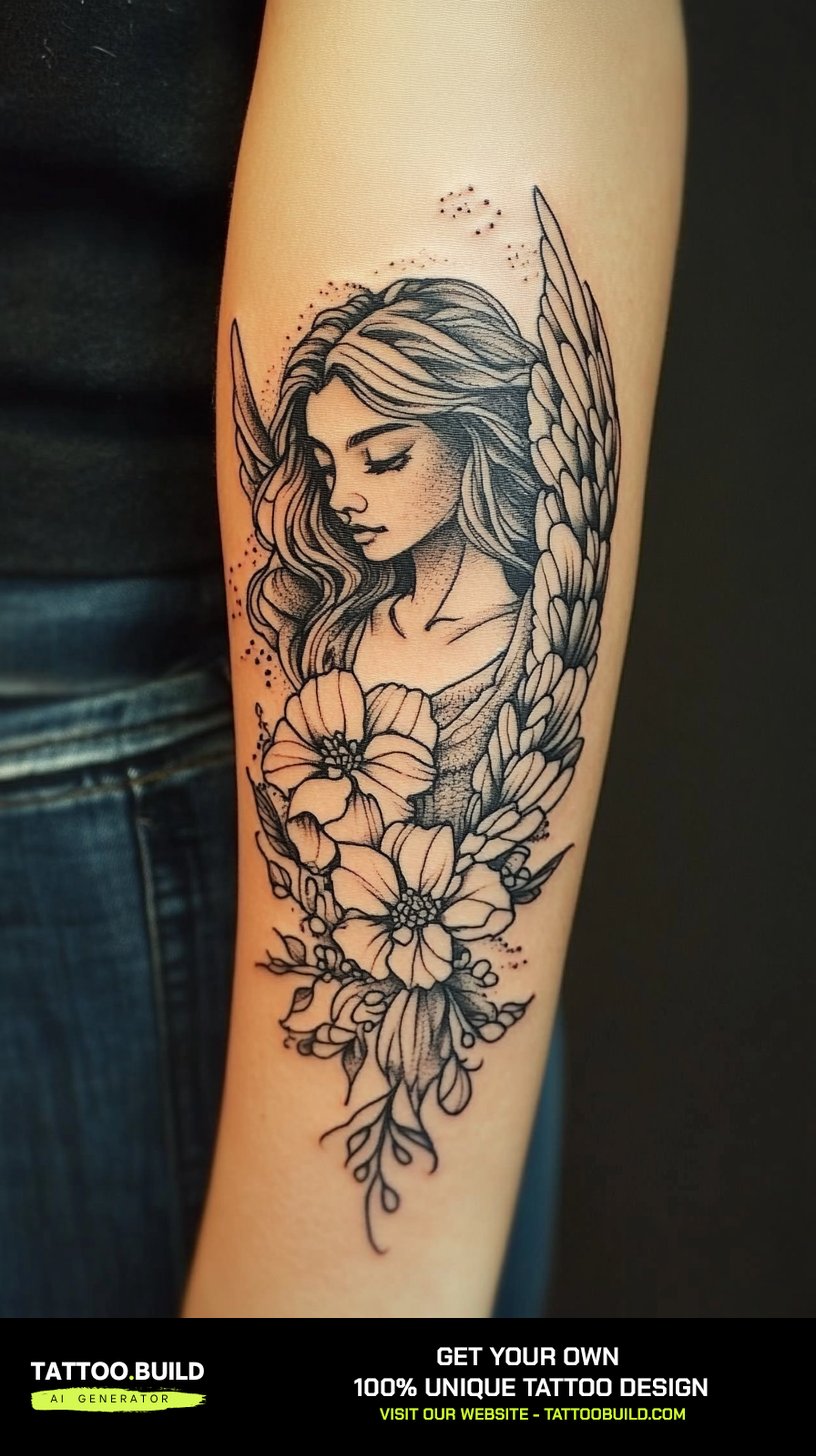 30+ Angel Tattoos for Women - Tattoo Build