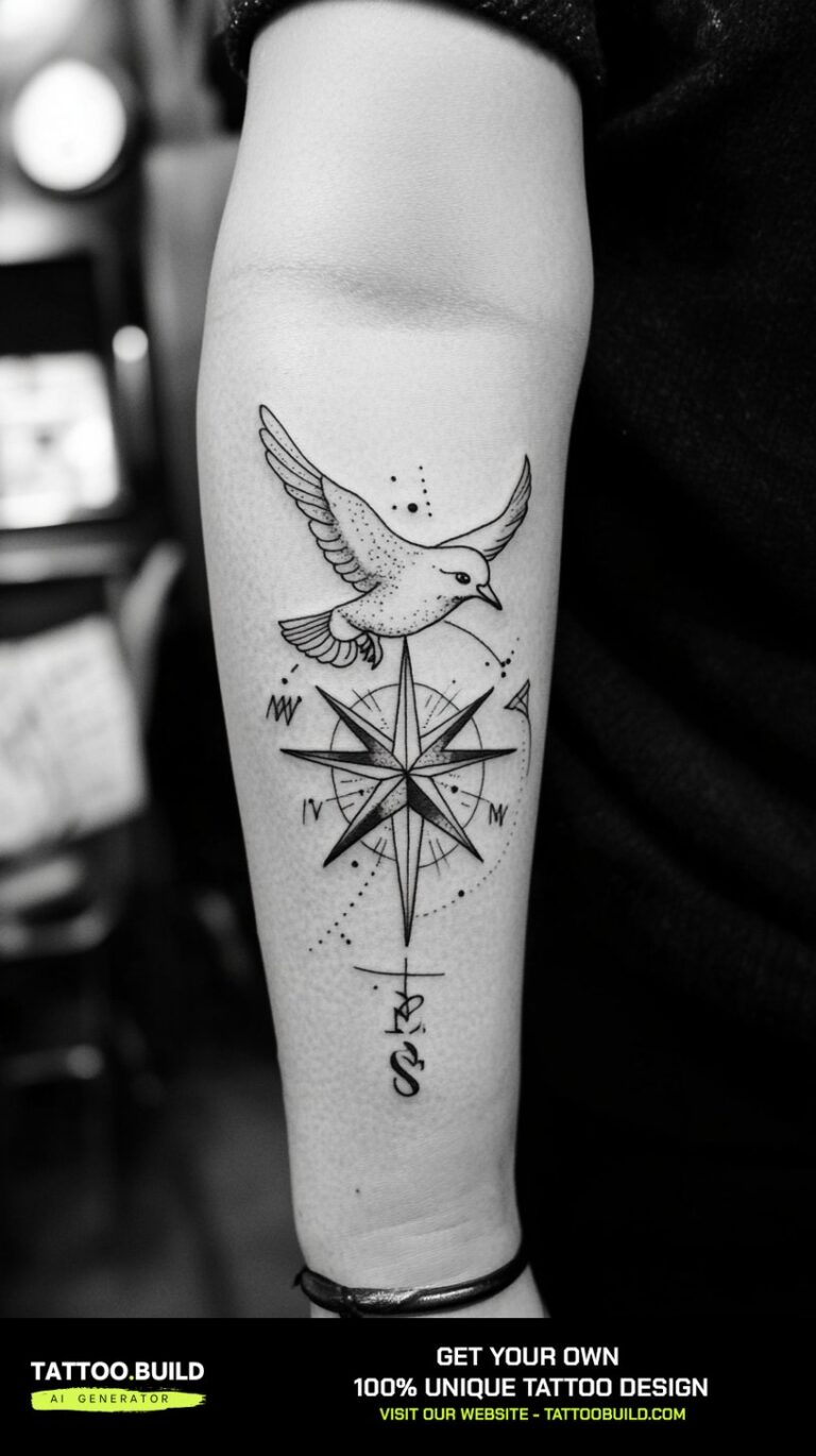 30+ Compass Forearm Tattoo for Guys - Tattoo Build
