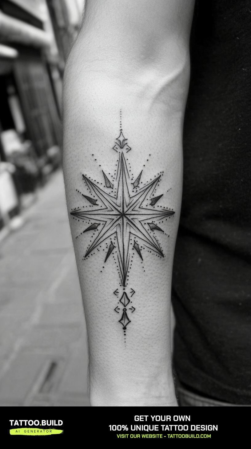 30+ Compass Forearm Tattoo for Guys - Tattoo Build
