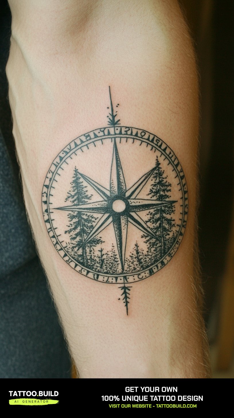 30+ Compass Forearm Tattoo for Guys - Tattoo Build