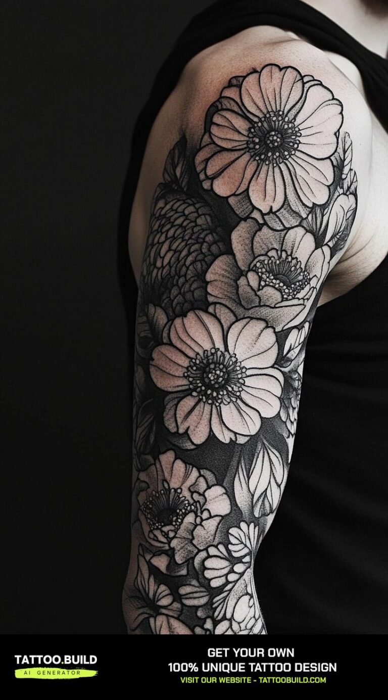 Masculine Flower Tattoos - Tattoo Build